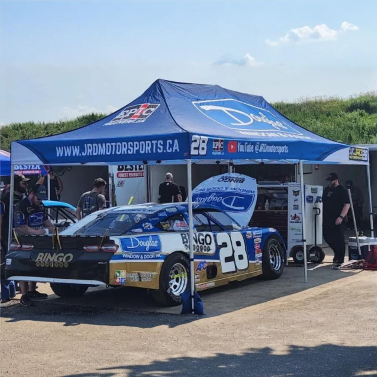 10×20 Custom Printed Canopy - Racing Tent